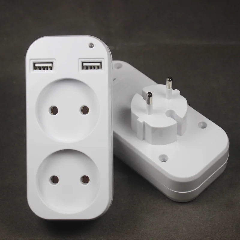 Presa-a-muro-adattatore-per-spina-USB-doppia-presa-per-ricarica ...