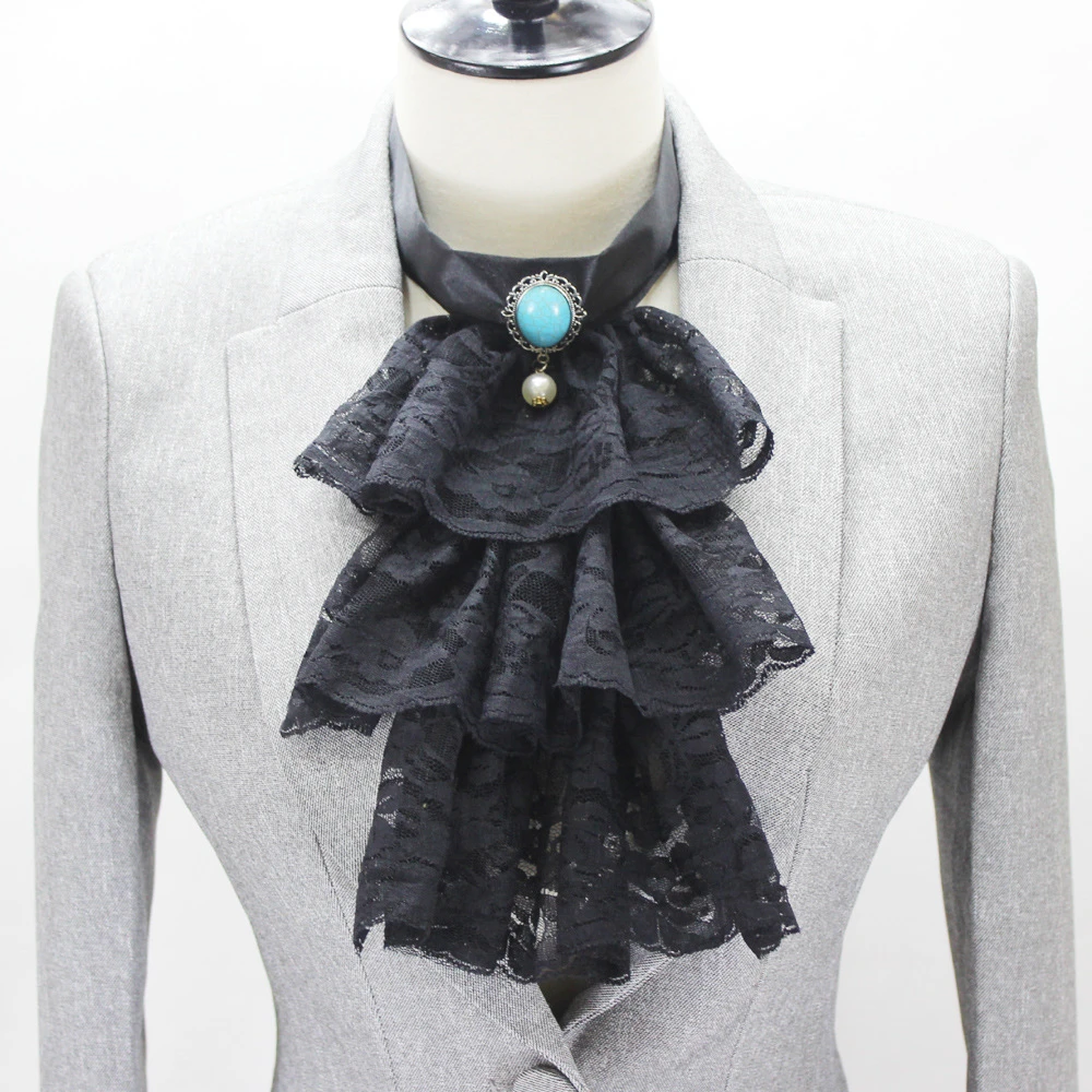 Victorian Lace Collar Vintage | Jabot Detachable Collar | Jabot Collar ...