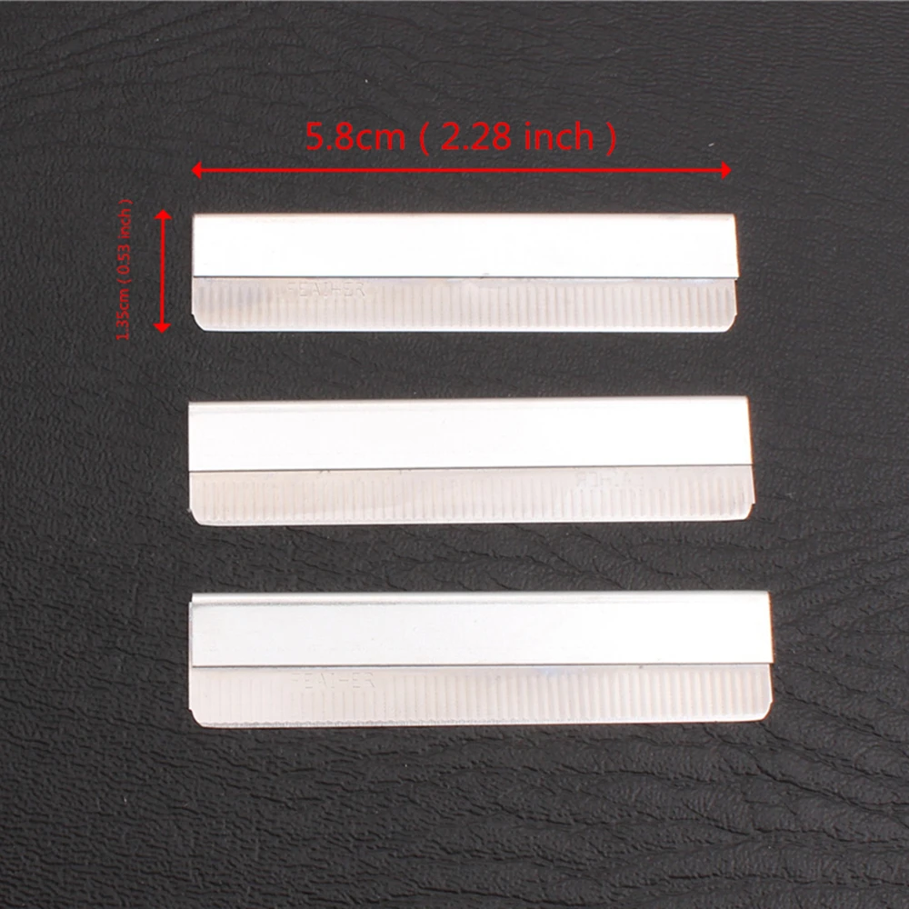 1000pcs Stainless Double Edge Titanium Double Straight Razor Blades ...