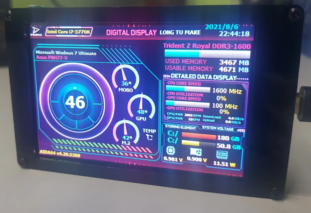 USB2LCD-USB-Monitor-Small-Secondary-Screen-3-5-inch-High-definition ...