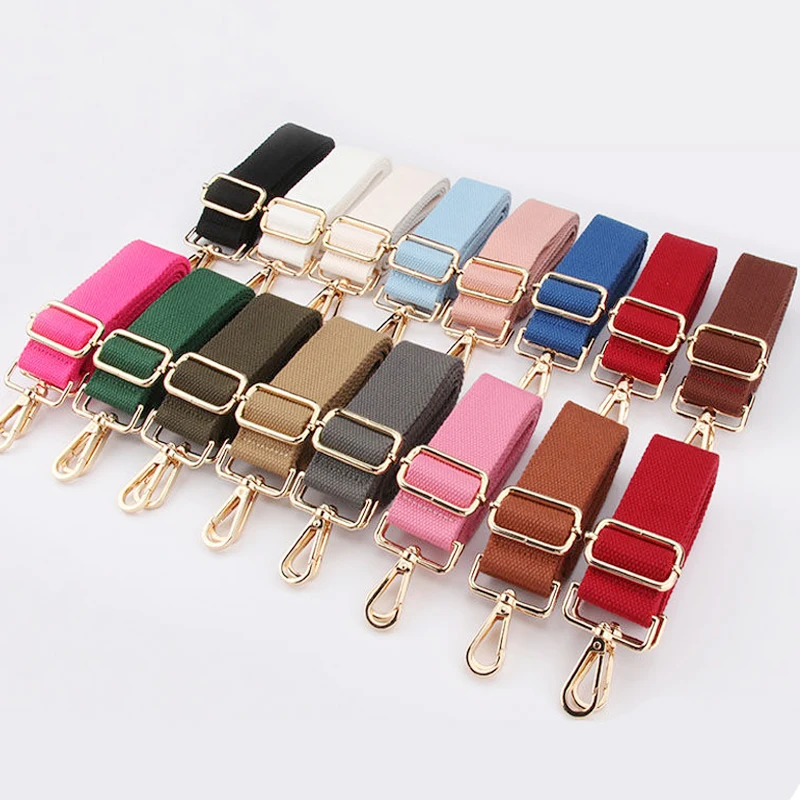 Solid-Cotton-Bag-Strap-Women-Shoulder-Crossbody-Bag-Belt-Adjustable ...