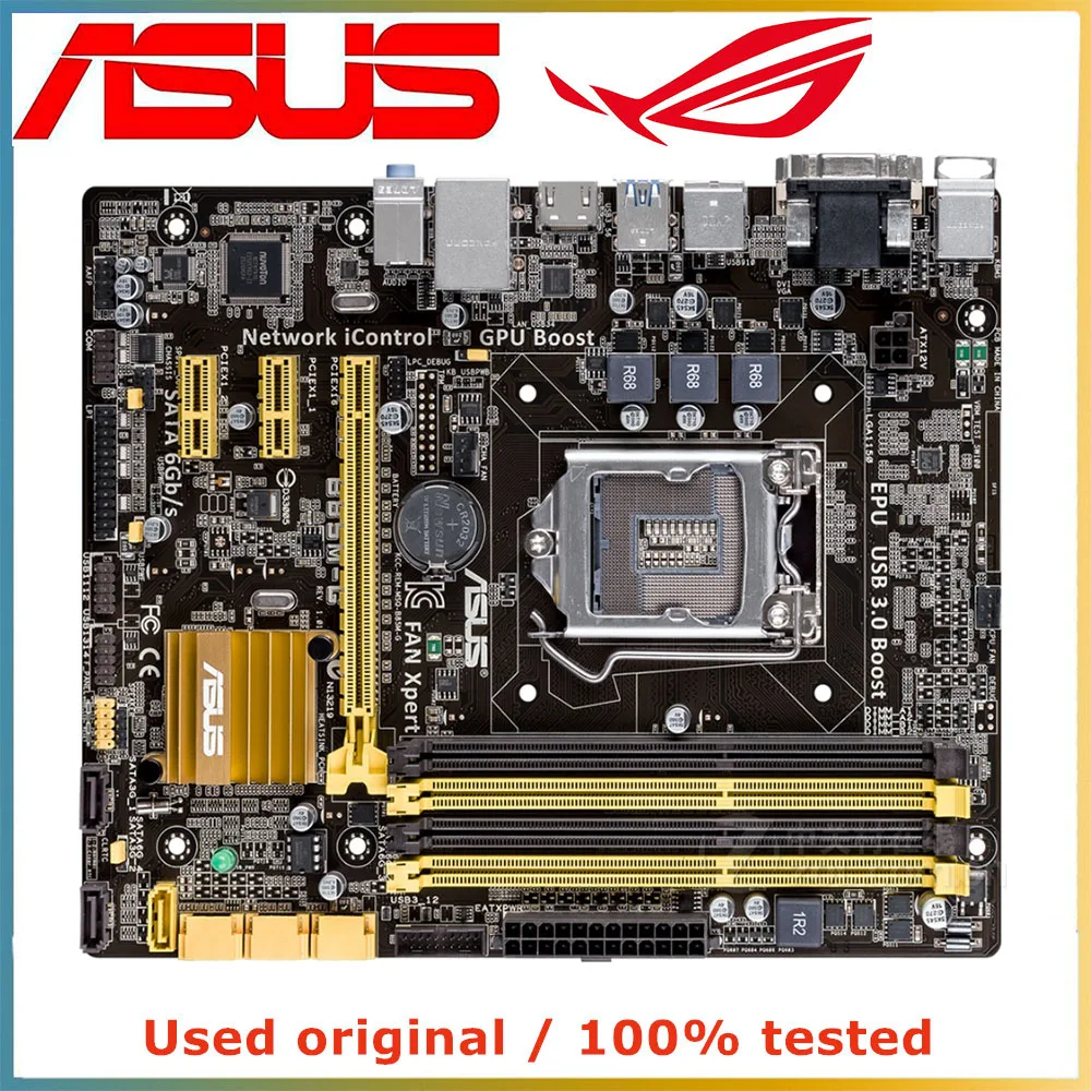 인텔 B85 LGA 1150 CPU 용 ASUS B85M G 마더 보드 컴퓨터 소켓 LGA1150 DDR3 데스크탑 메인 보드 ...