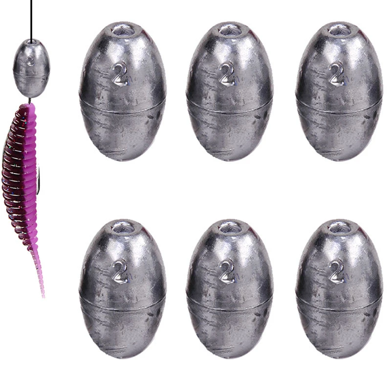 Fishing Olive Shape Rig Sinkers | Fishing Lead Sinker Split Shot ...