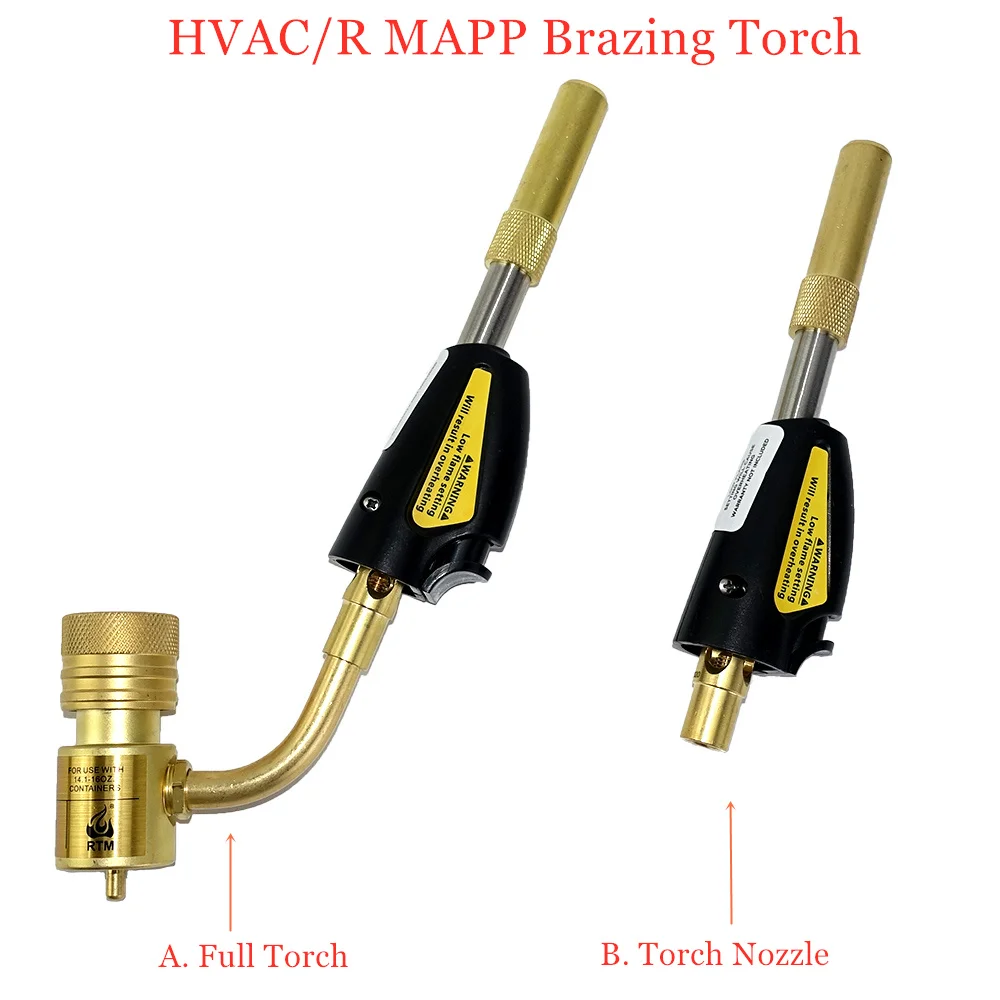Mapp Torch Gas Welding Torch Self Ignition Gas Brazing Burner Soldering ...