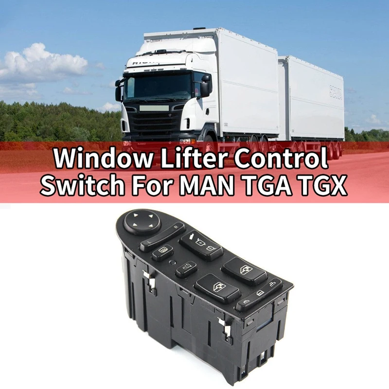 Car Front Left Driving Power Window Lifter Control Switch for MAN TGA ...