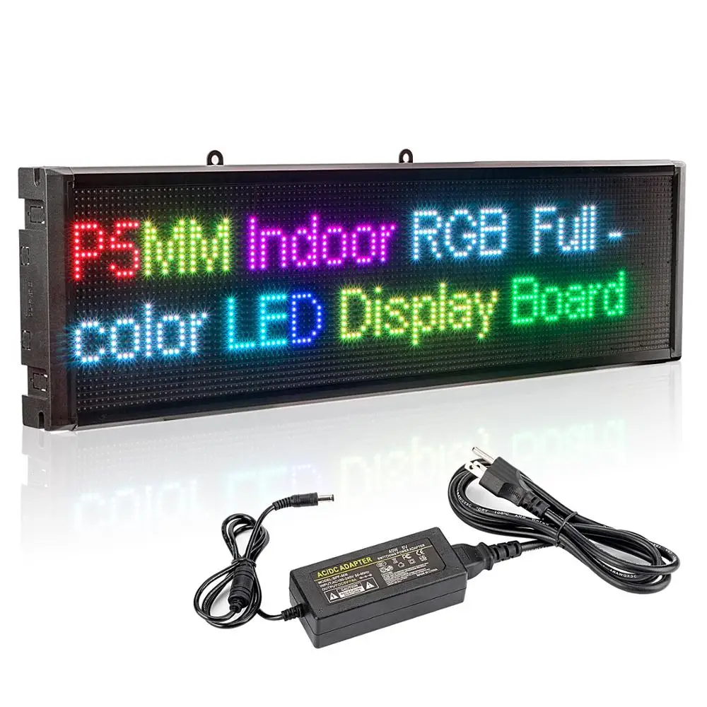 68CM P5 LED Signs Screen WiFi SMD RGB Full Color Module Store Window ...