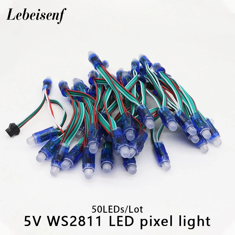 50pcs-12mm-WS2811-Full-Color-LED-Pixel-Light-Module-DC-5V-IP68 ...