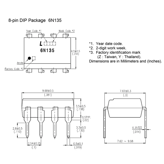 6N138 Optocouplers: Features, Pinout, And Datasheet, 55% OFF