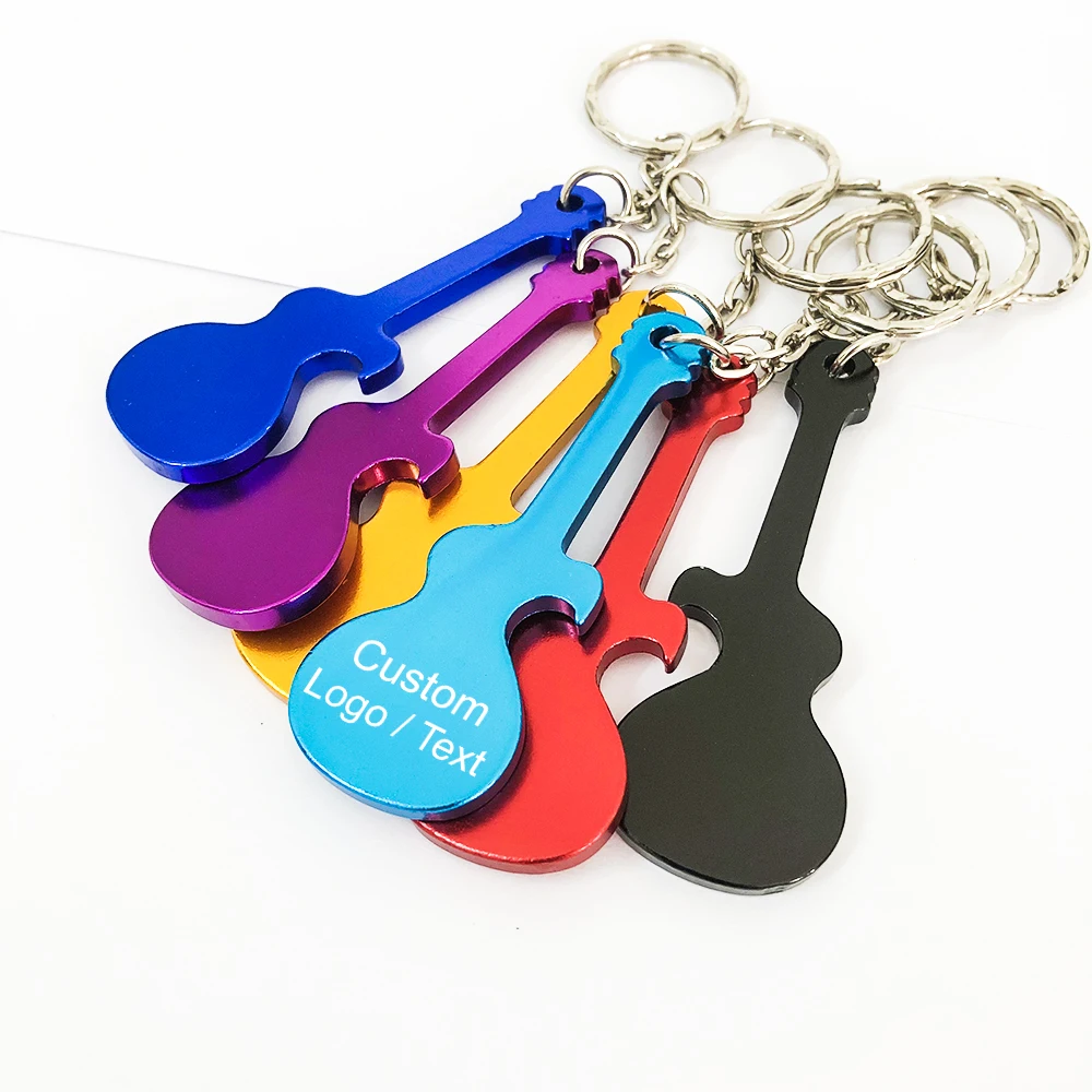 Promotional-Gift-Custom-Logo-Engraved-Bottle-Opener-Keychain-Guitar ...