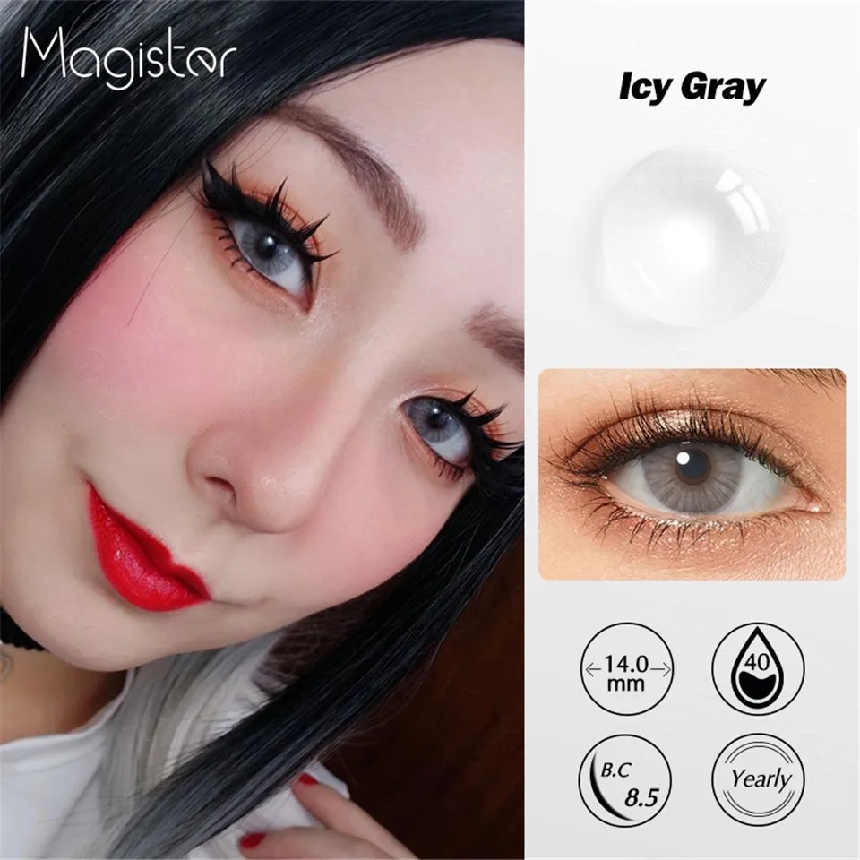 Lenses 1 Pair Colored Lenses Super Natural Eye Color Lens Yearly Lenses ...