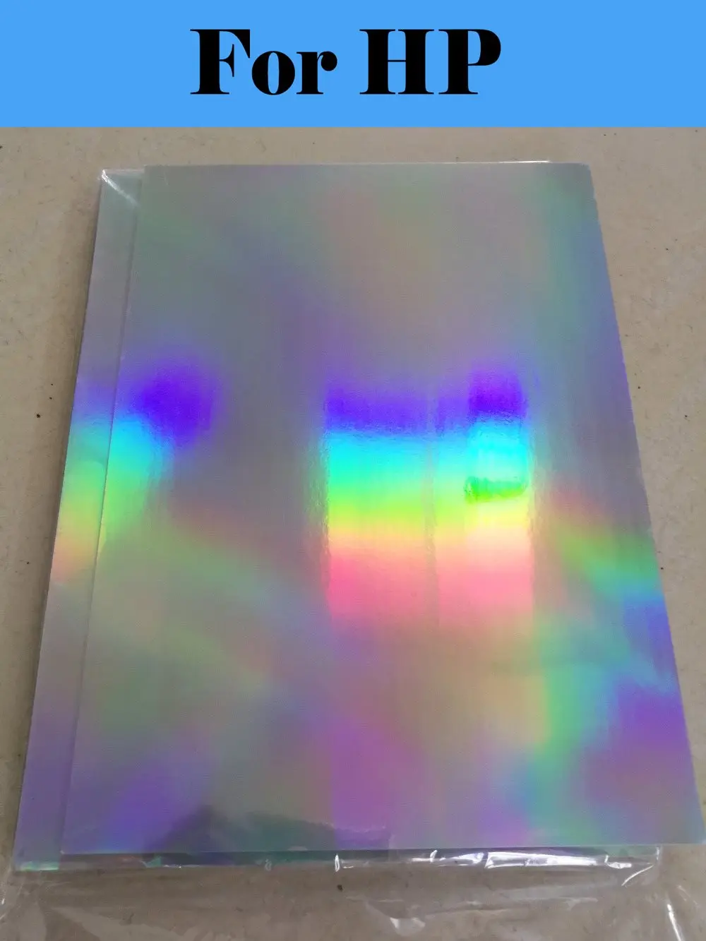 LASER printer A4 blank HOLOGRAM SILVER sticker label paper for HP ...