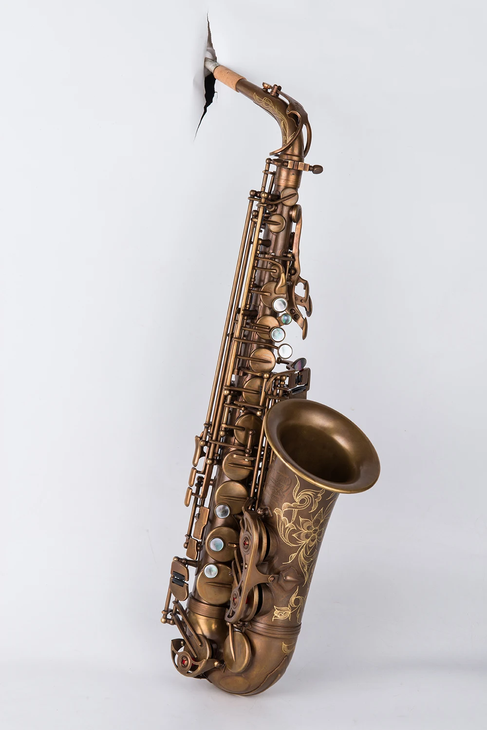 Bare-Copper-Retro-Alto-Sax-Saxophone-high-quality-NAIPUTESI-NAS900 ...