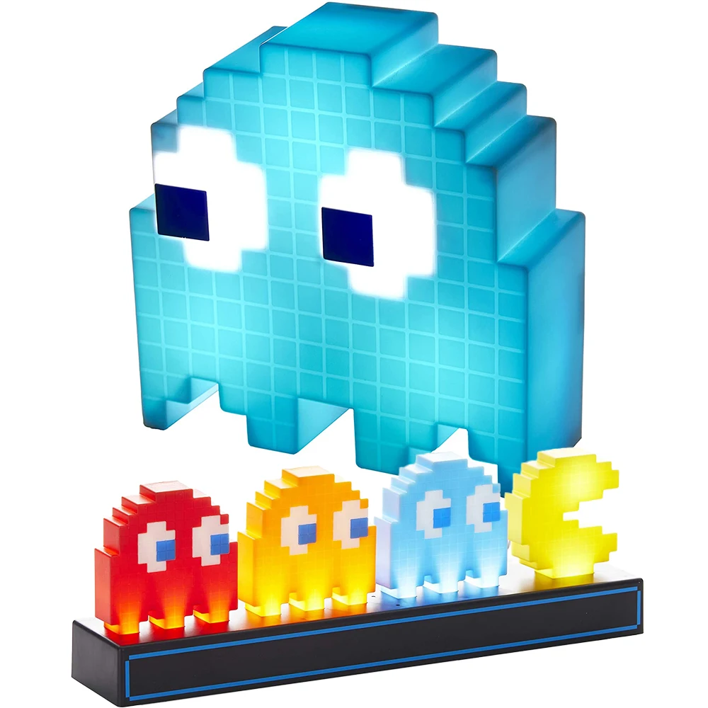 Pixel Pac Man LED Night Light Change Color Music Desk Lamp USB Powered ...