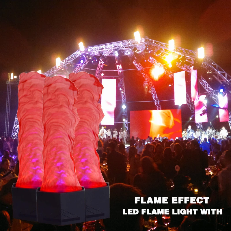 Stage Effect Led Lamp Silk 1.3 Meter Red And Blue Fake Simulative Fire ...