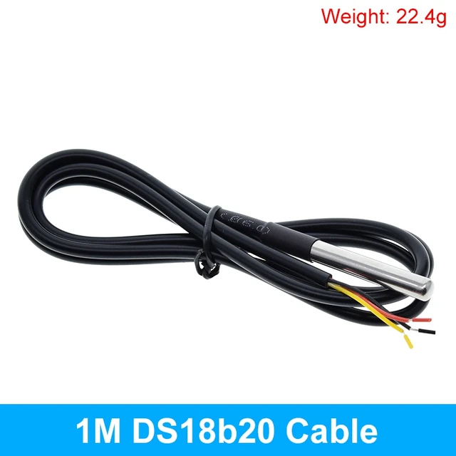 DS1820 Stainless steel package Waterproof DS18b20 temperature probe ...