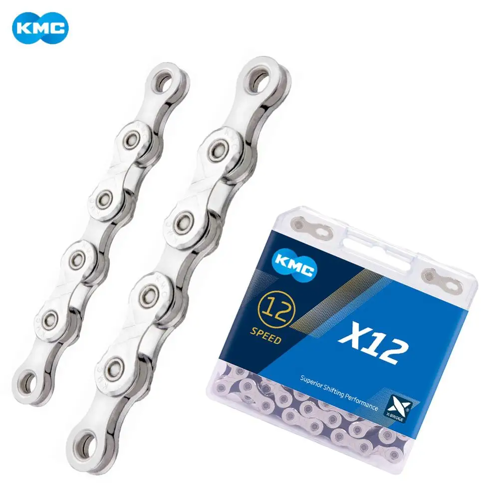 Kmc X12 Speed Chain Np For Road & Cross 126 Links Nickel Plated Fit For ...