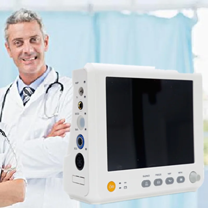 Veterinary Multi-parameter Patient Monitor Vet 8 Inch Screen Portable ...