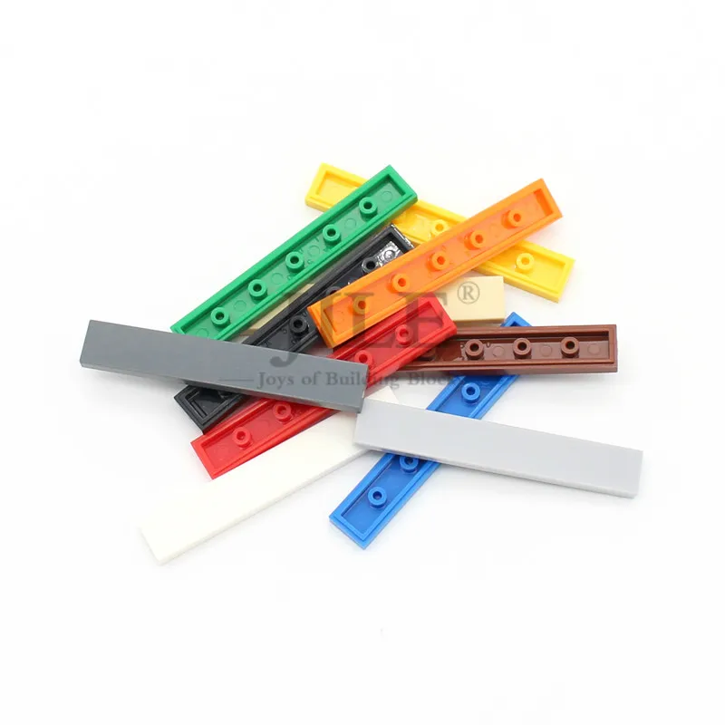 50pcs-MOC-Flat-Tile-1x6-Building-Blocks-Thin-Figure-Bricks-Compatible ...