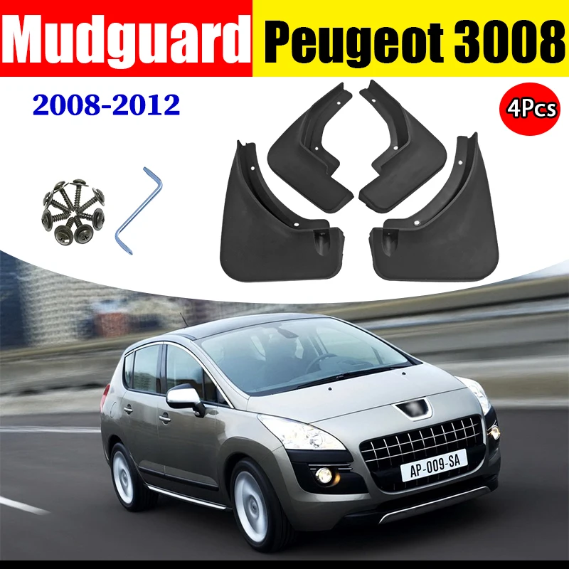 Mudflaps-FOR-Peugeot-3008-2008-2012-Mudguards-Fender-Mud-Flap-Guard ...