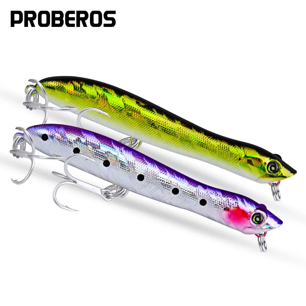 Proberos Popper Fishing Lures 9 Colors Bass Baits 0.21oz-6g Top Quality ...