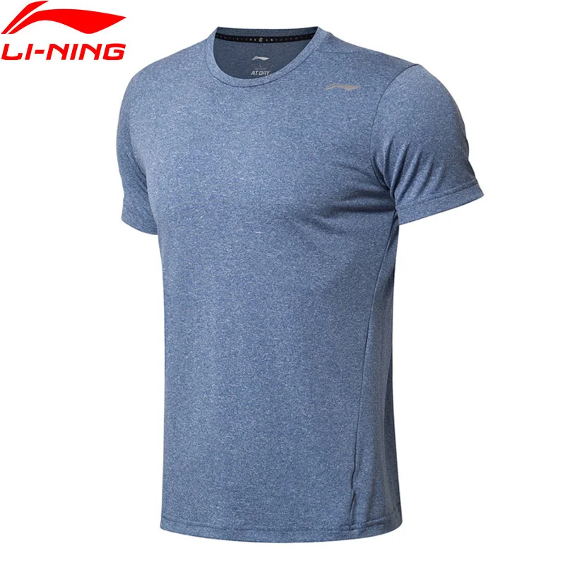 Li Ning Men Training T shirts Fitness Regular Fit AT DRY Polyester ...