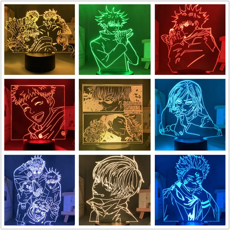 Gojo Jujutsu Lamp Anime | Nobara Kugisaki Figure | Led Lamp Anime Gojo ...