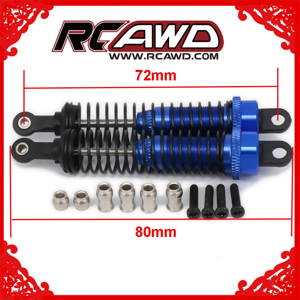 Rcawd Adjustable 80mm Alloy Aluminum Shock Absorber Damper For Rc Car 1 ...