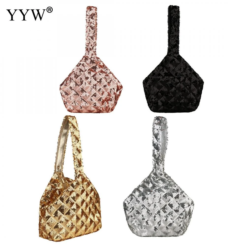 Glitter Tiny Handbag Evening Prom Clutches Purse Plastic Sequins New ...