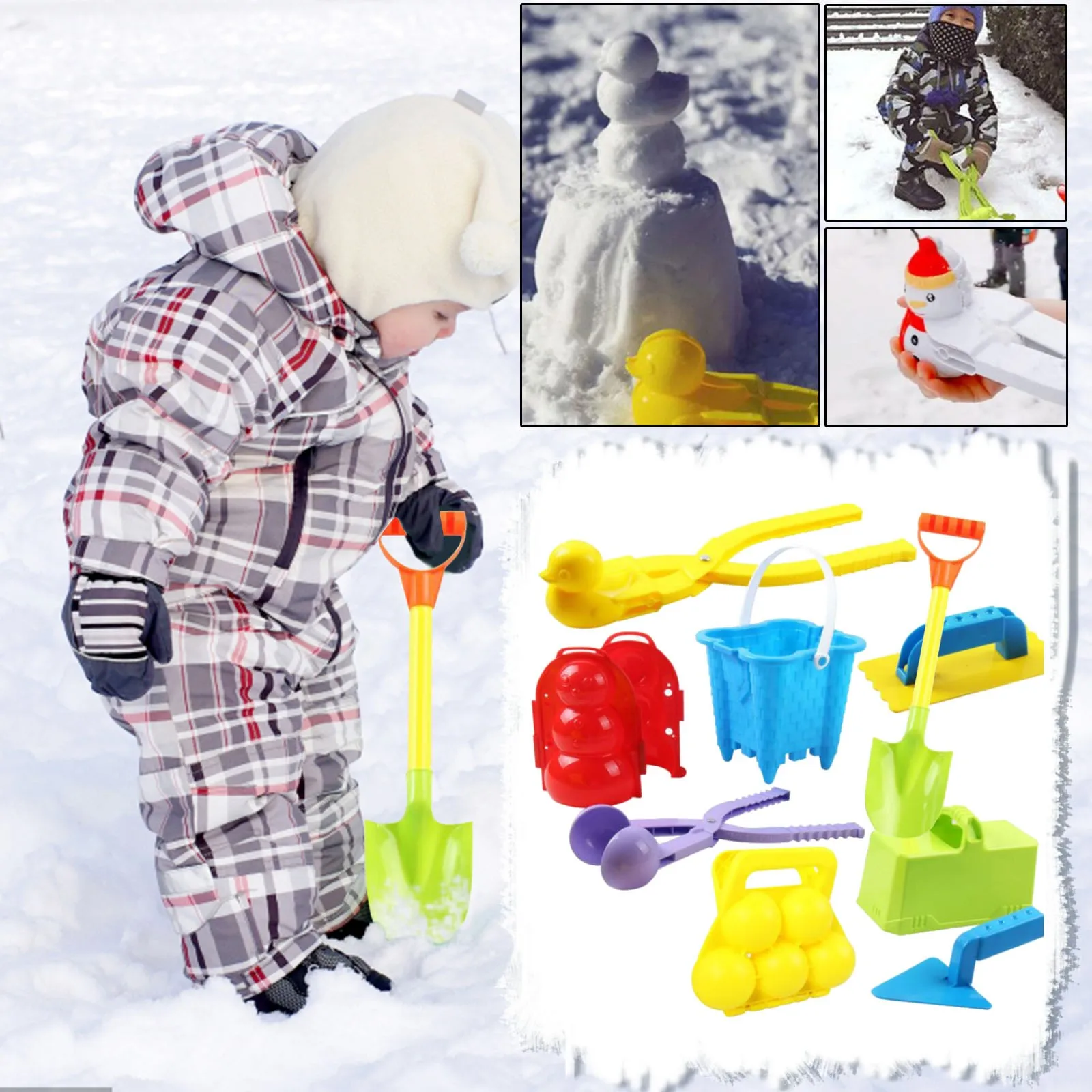 2-Different-Set-Snowball-Maker-Tool-Winter-Snow-Toys-Sets-Snowball ...
