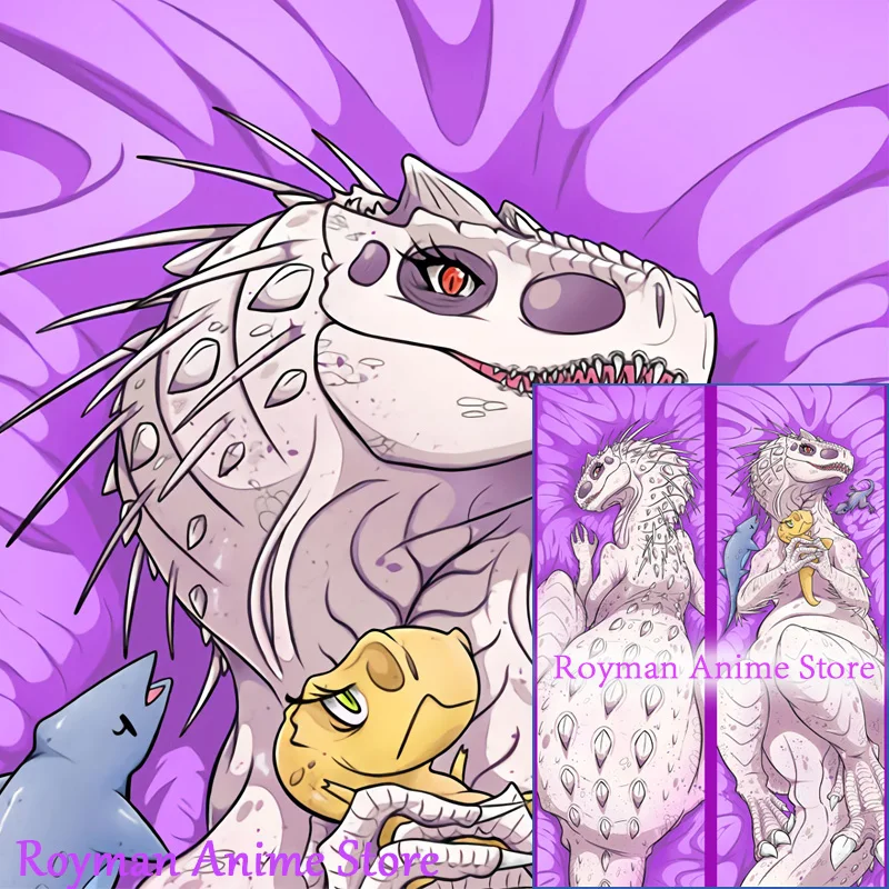 Dakimakura Anime Indominus Rex, funda de almohada de cuerpo de tamaño ...