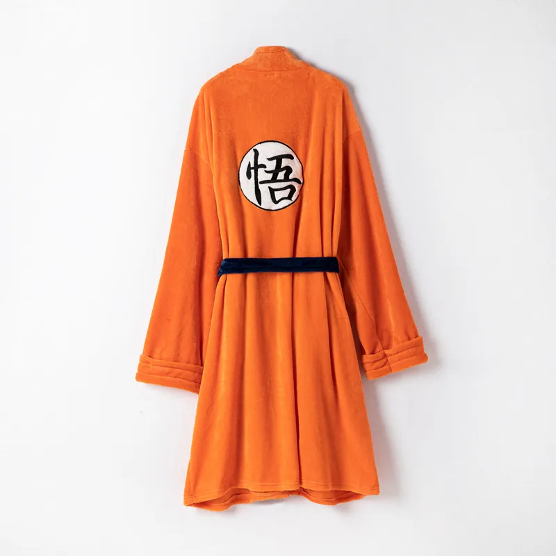 Anime Dragon Ball Son Goku Bath Robe Sleepwear Cosplay Costume For ...