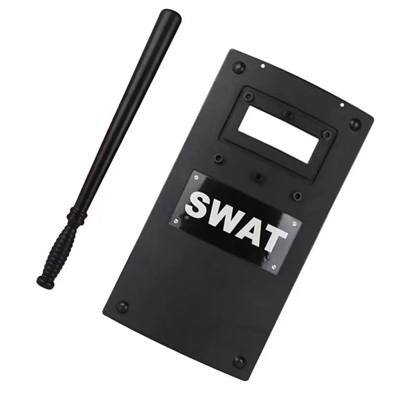 2pcs Simulation Swat Shield Plastic Model Mini Shield For Swat Police ...