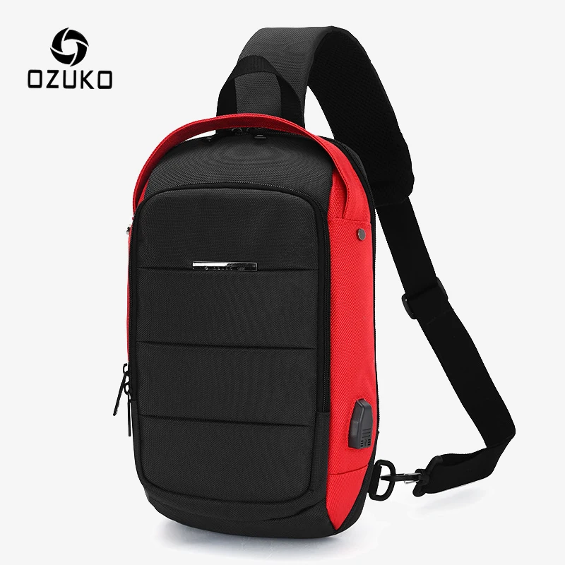 OZUKO-Casual-Men-s-Chest-Pack-Waterproof-Crossbody-Bags-Male-USB ...
