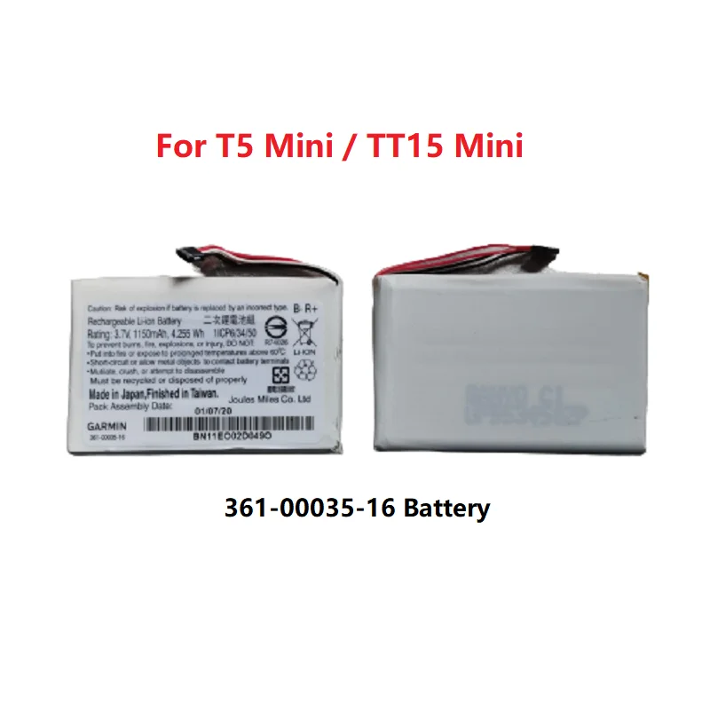 3.7v 1150mah 4.255wh Garmin Alpha T5 Mini Battery 361-00035-09 361 ...
