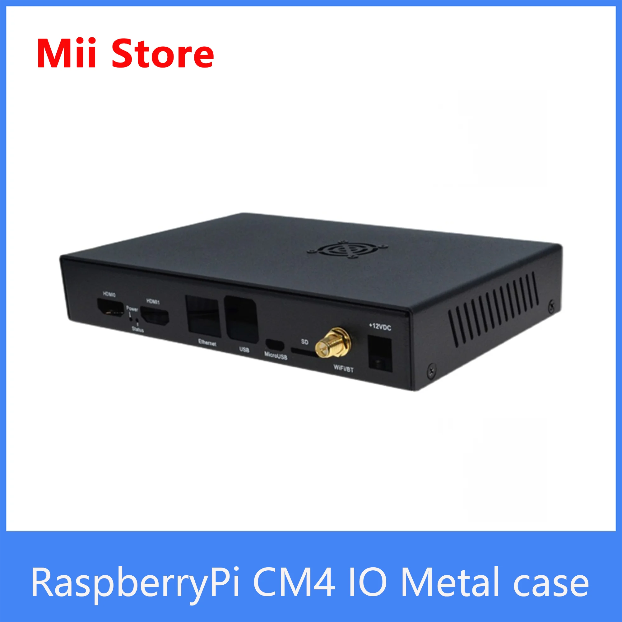 Raspberry-Pi-CM4-official-IO-board-metal-case-with-One-key-boot-Fan ...