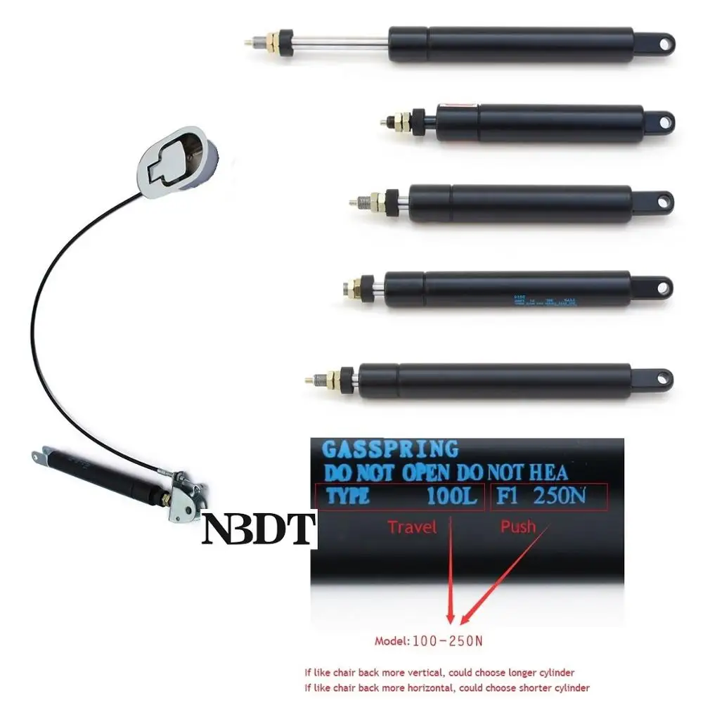 Recliner Couch Seat Chair Back Gas Pneumatic Cylinder Strut Replacement ...