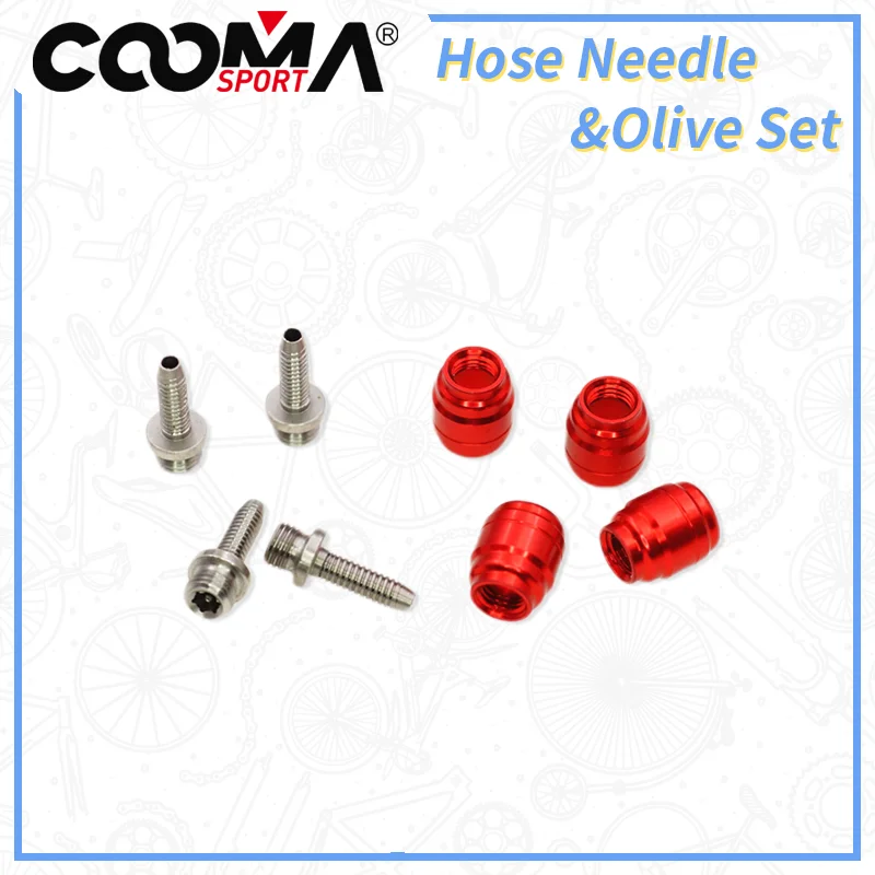 4/2 Sets Hydraulic Brake Olive Needle, Hose Barb Compression Fitting ...