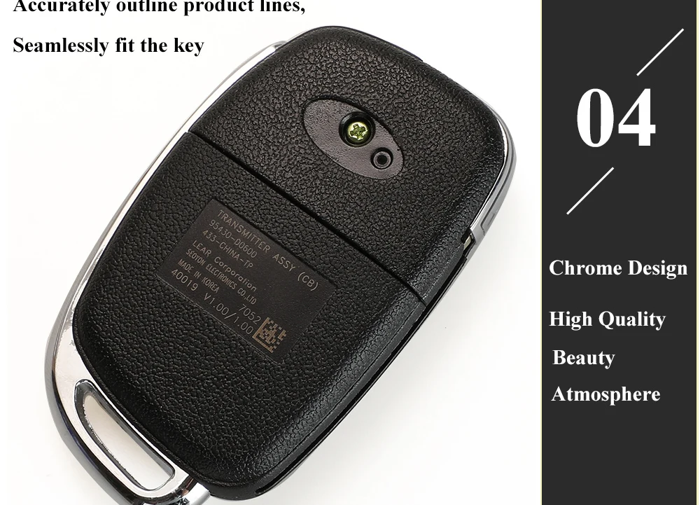 Original 2 Button Flip Car Key For Hyundai Verna 2017 2018 2019 2020 ...