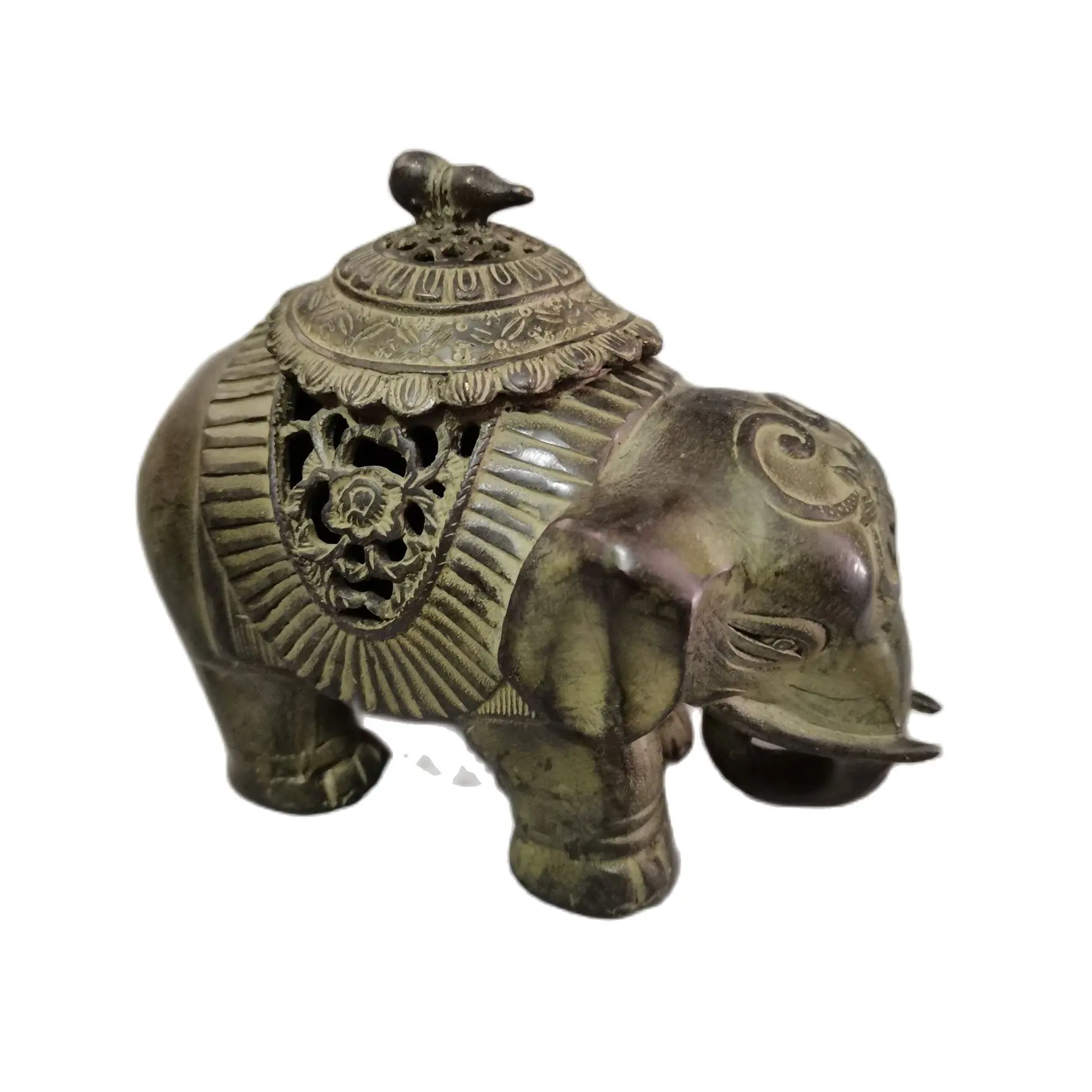 Collection Handmade Old Bronze Elephant Censer Statue,high Quality Home ...