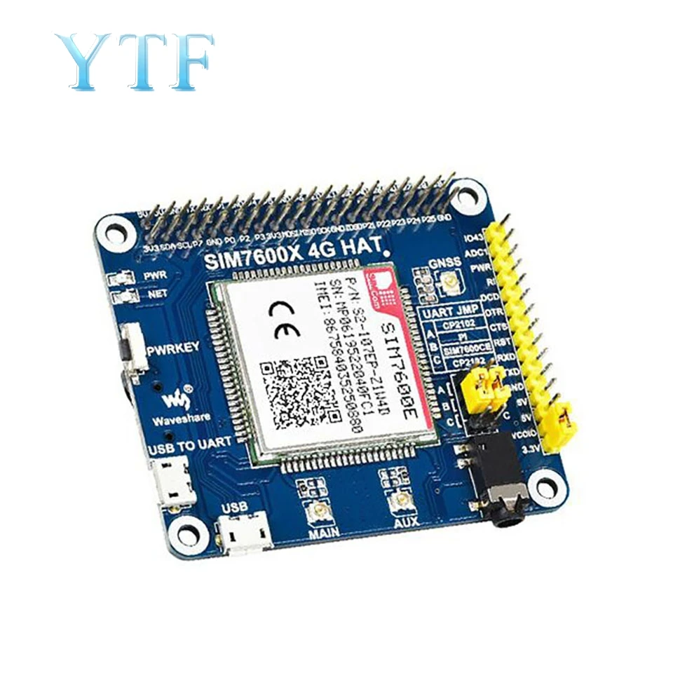 Raspberry Pi SIM7600E Module Supports LTE Cat 1/3G/2G Communication ...