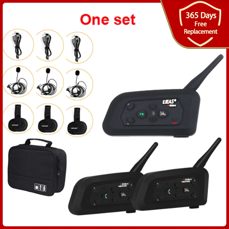 3 Way Football Referee Intercom Headset Vnetphone V4C V6C 1200M Full ...