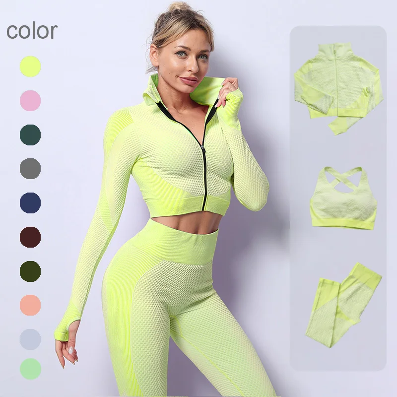 Seamless Women Yoga Sets Female Sport Gym Suits Wear Running Clothes Women Fitness Sport Yoga ...