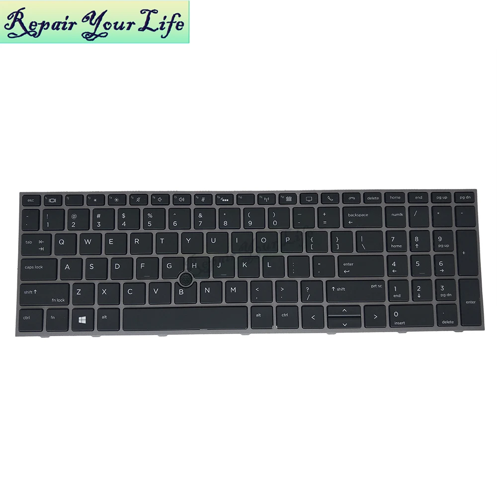 Laptop Keyboard For Hp Zbook 15 G5 17 G5 Us English Black Pointing ...