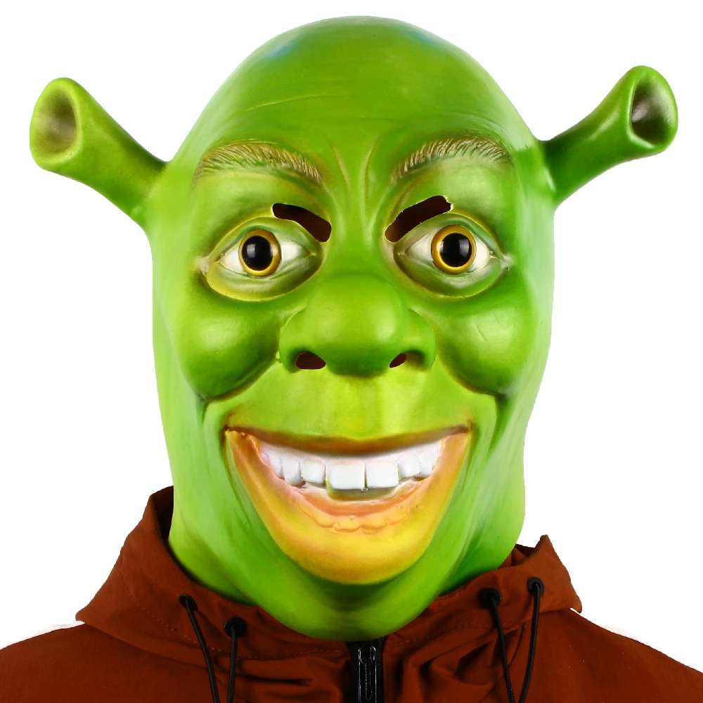 Party Mask Cosplay Realistic Latex Shrek Mask Halloween Masks Scary ...