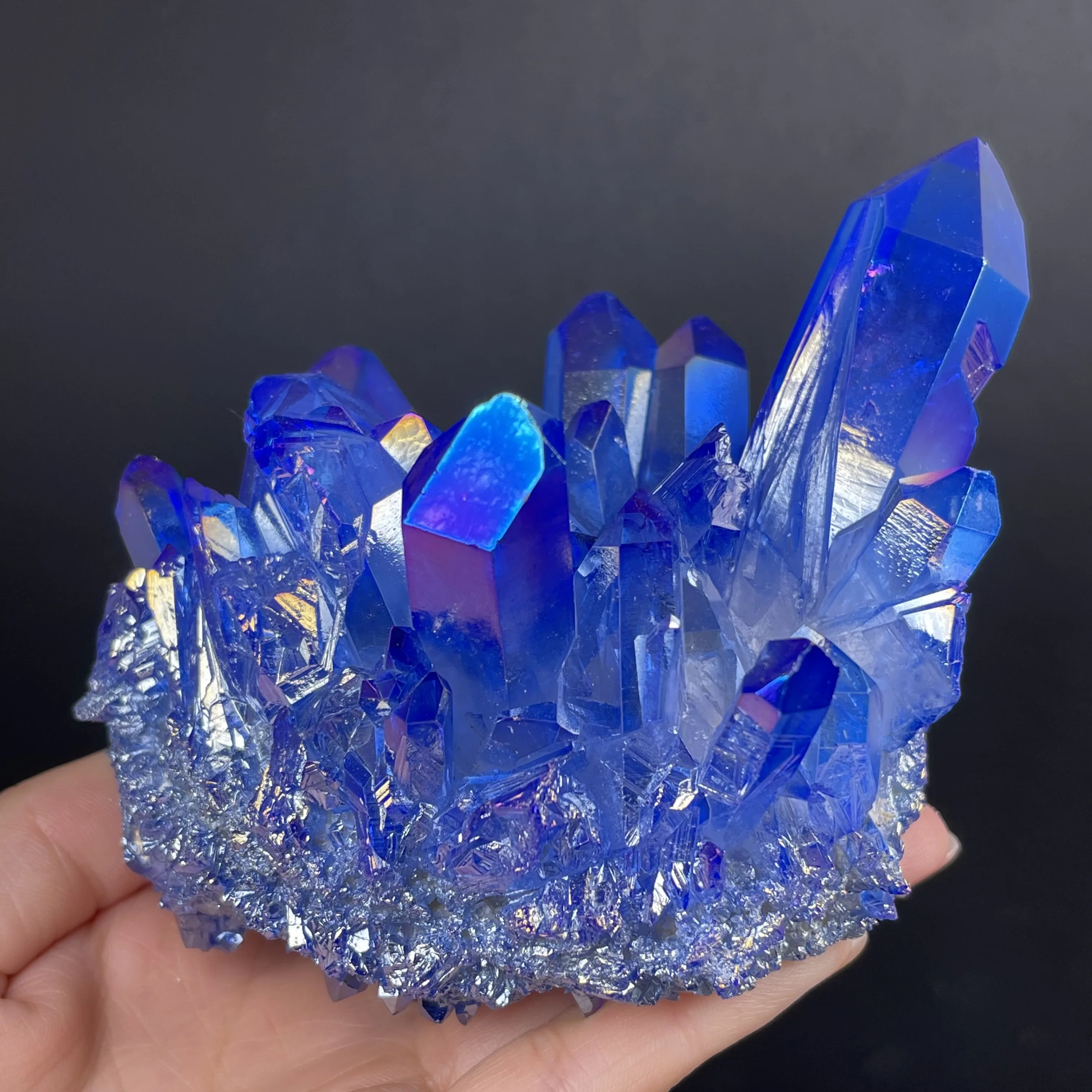 Cluster Crystals Rainbow Shine Angel Aura Crystals Quartz Rainbow ...