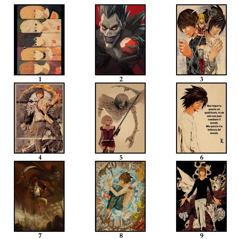 Pintura de diamante 5D DIY, 28 diseños, Anime Death Note, mosaico de ...