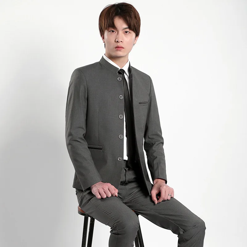 Choral Uniform fashion young man Chinese style suits Wedding Stand ...