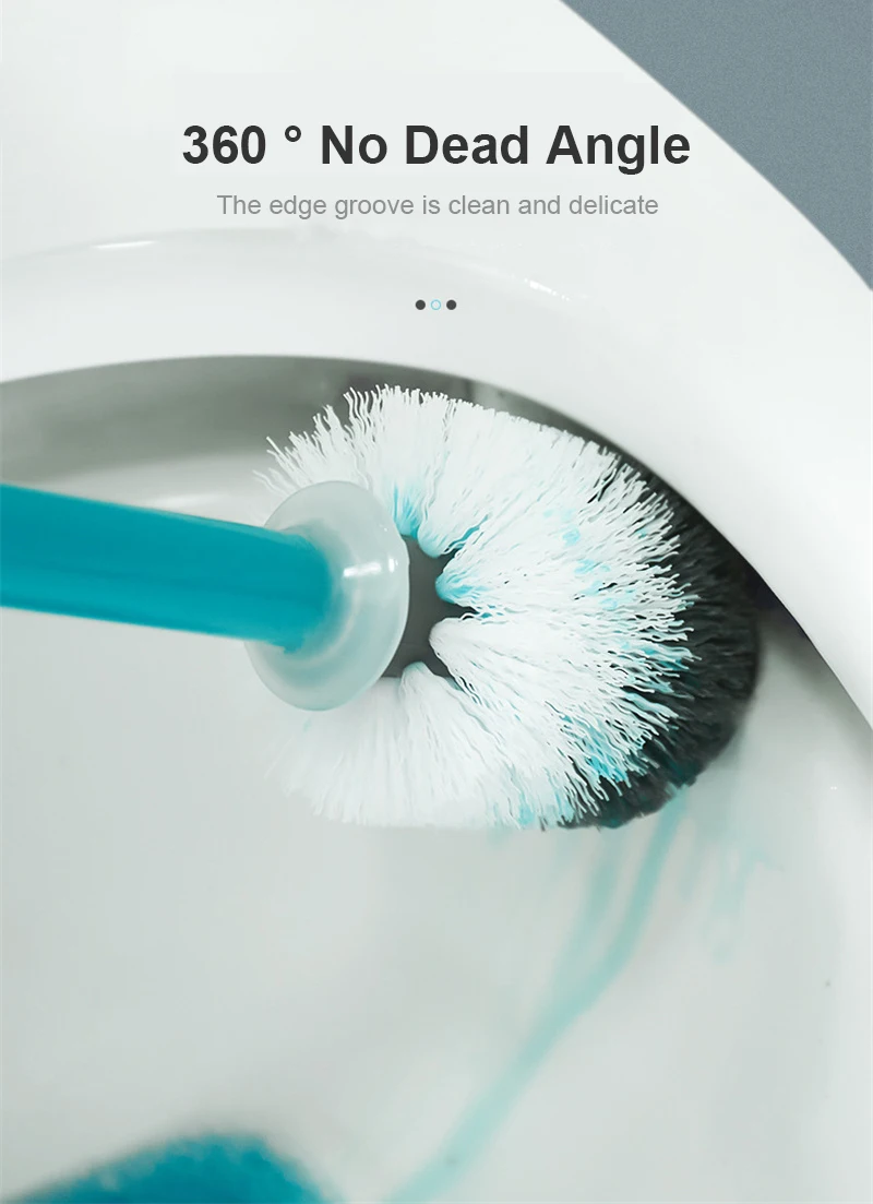 Brosse de toilette,Brosse de toilette avec support,1 pièce,ajouter du liquide,brosses de ...