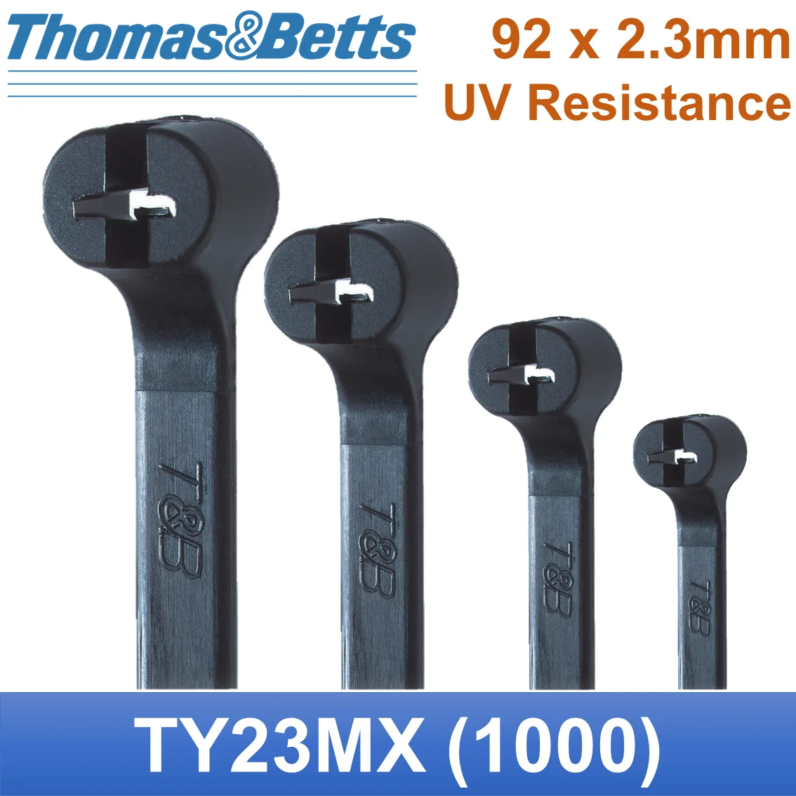 Thomas&Betts TY23MX, High Performance Cable Tie, UV Resistant, SS316 ...