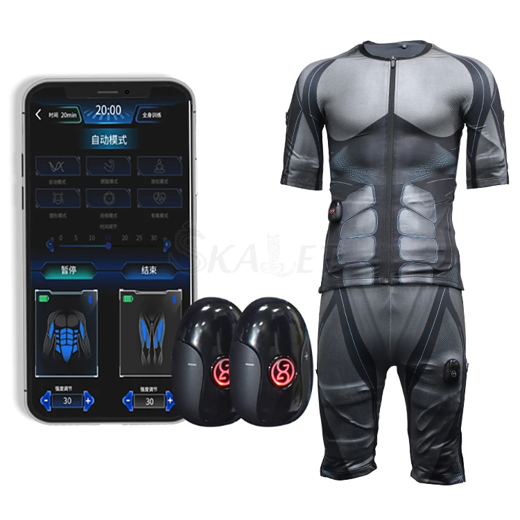 New-Wireless-Electric-Muscle-Stimulator-Suit-Electro-Fitness-Ems ...